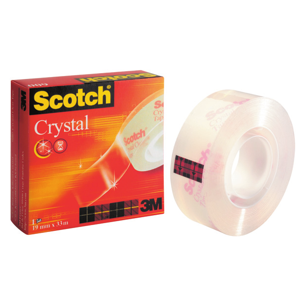 Scotch Crystal 600 Ruban Adhésif 19 mm x 33 m