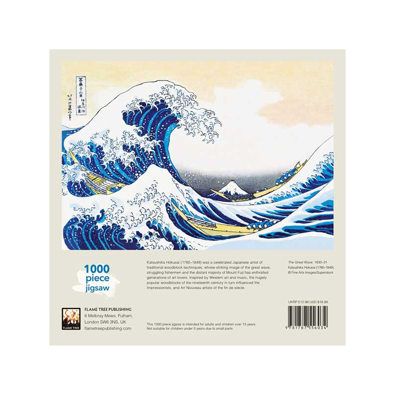 Puzzle Katsushika Hokusai – The Great Wave Jigsaw 1000 piece