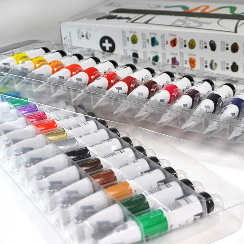 Set Studio Acrylics Pébéo - 32 tubes de peinture acrylique fine