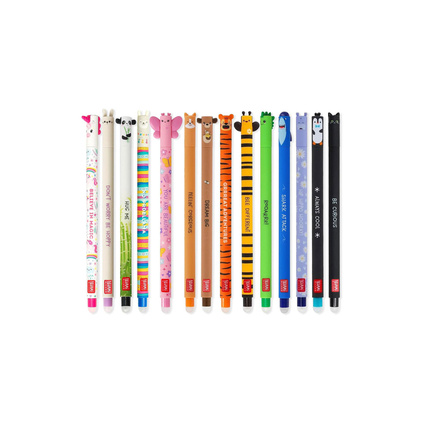 Stylo LEGAMI - Stylos bille gel à encre effaçable - Animaux